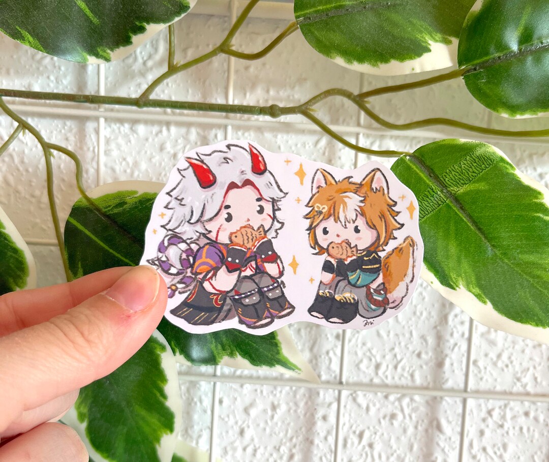 ITTO & GOROU STICKER, Genshin Impact, Genshin Fanart, Genshin Stickers ...