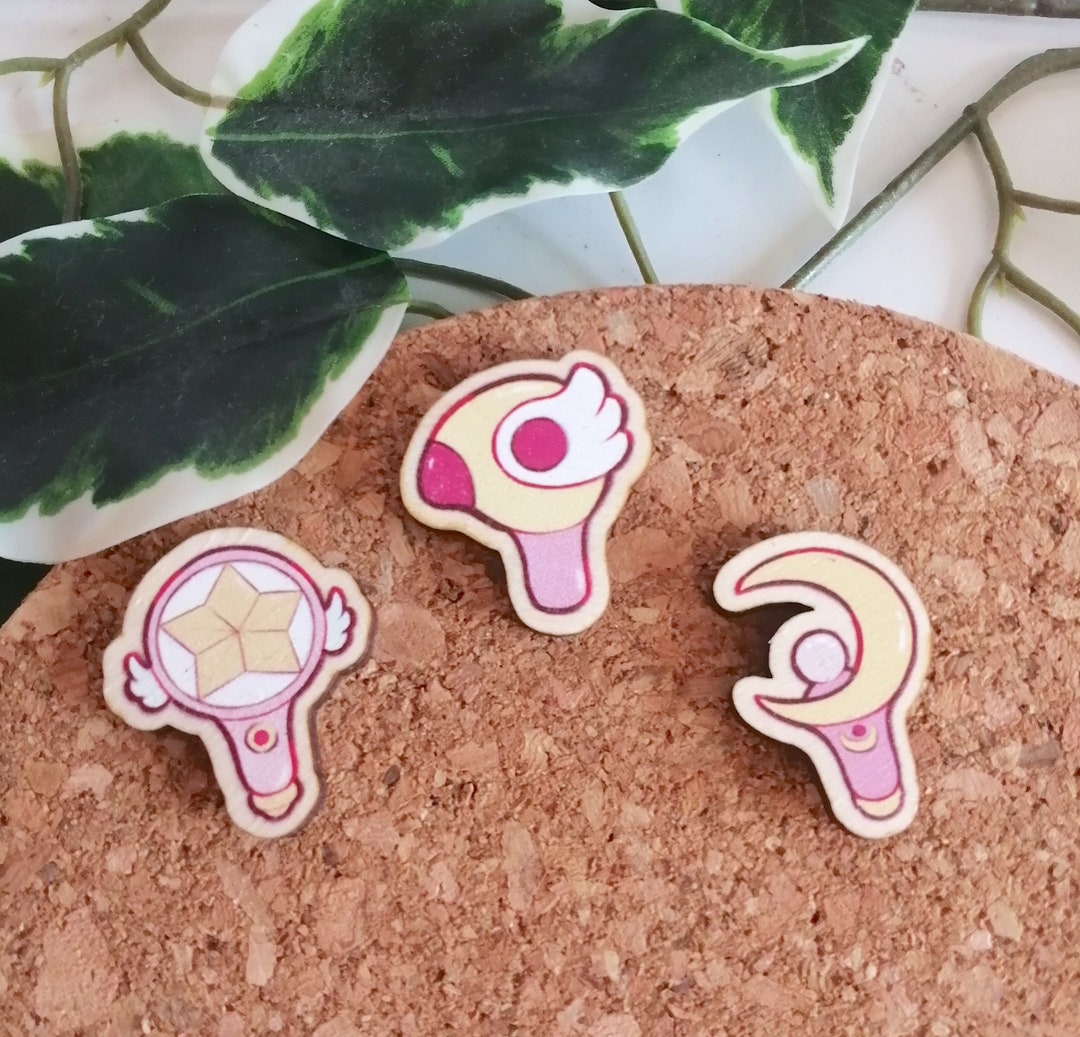 MAGICAL WANDS Wooden Pin, Pin, Cute Pin, Wooden Art, Cue Art, Aesthetic ...
