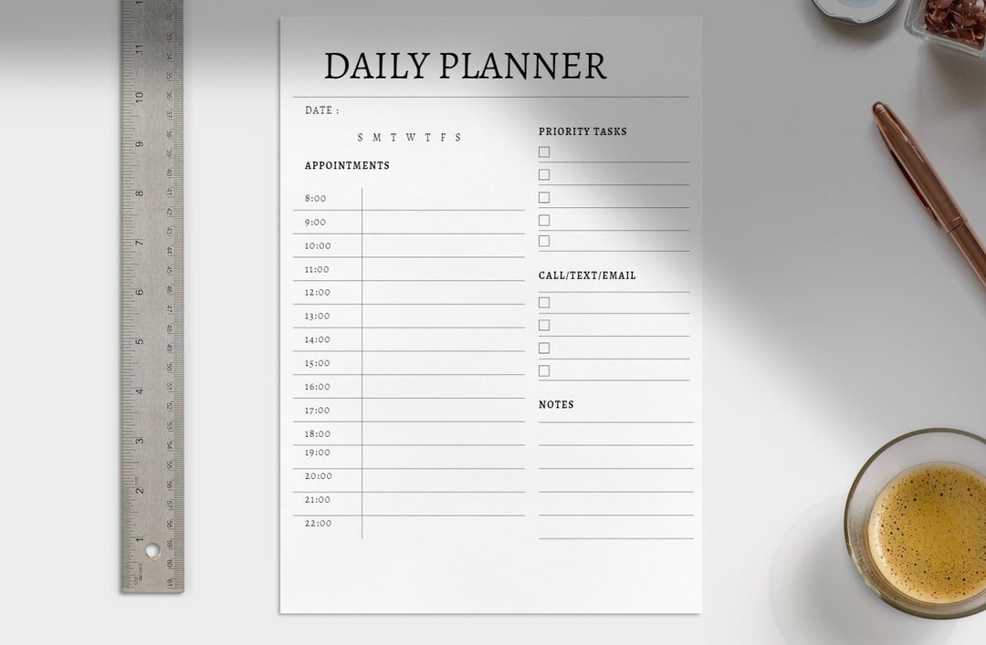Planner Package Minimalist Printable Daily + Weekly + Budget Planner ...