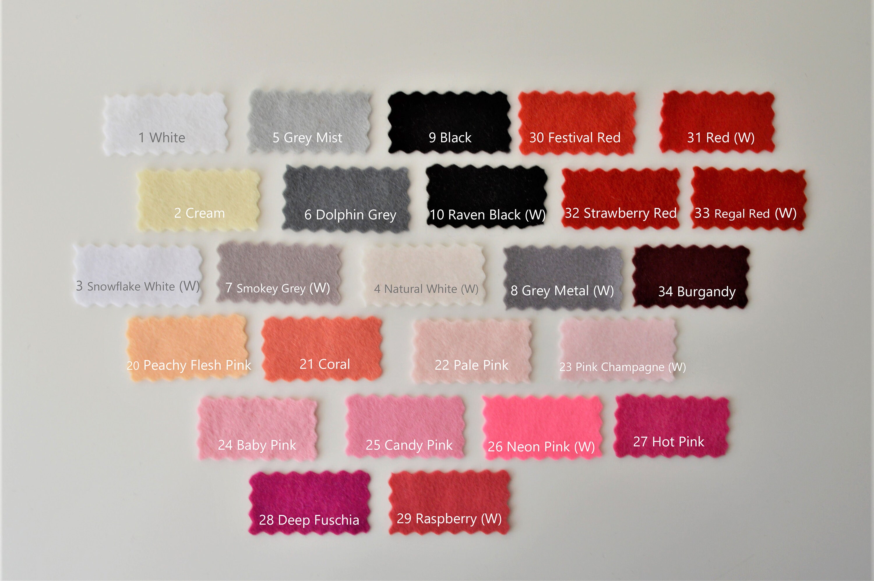 Wool Mix and Super Soft Washable Felt 70 Colours Sizes - Etsy