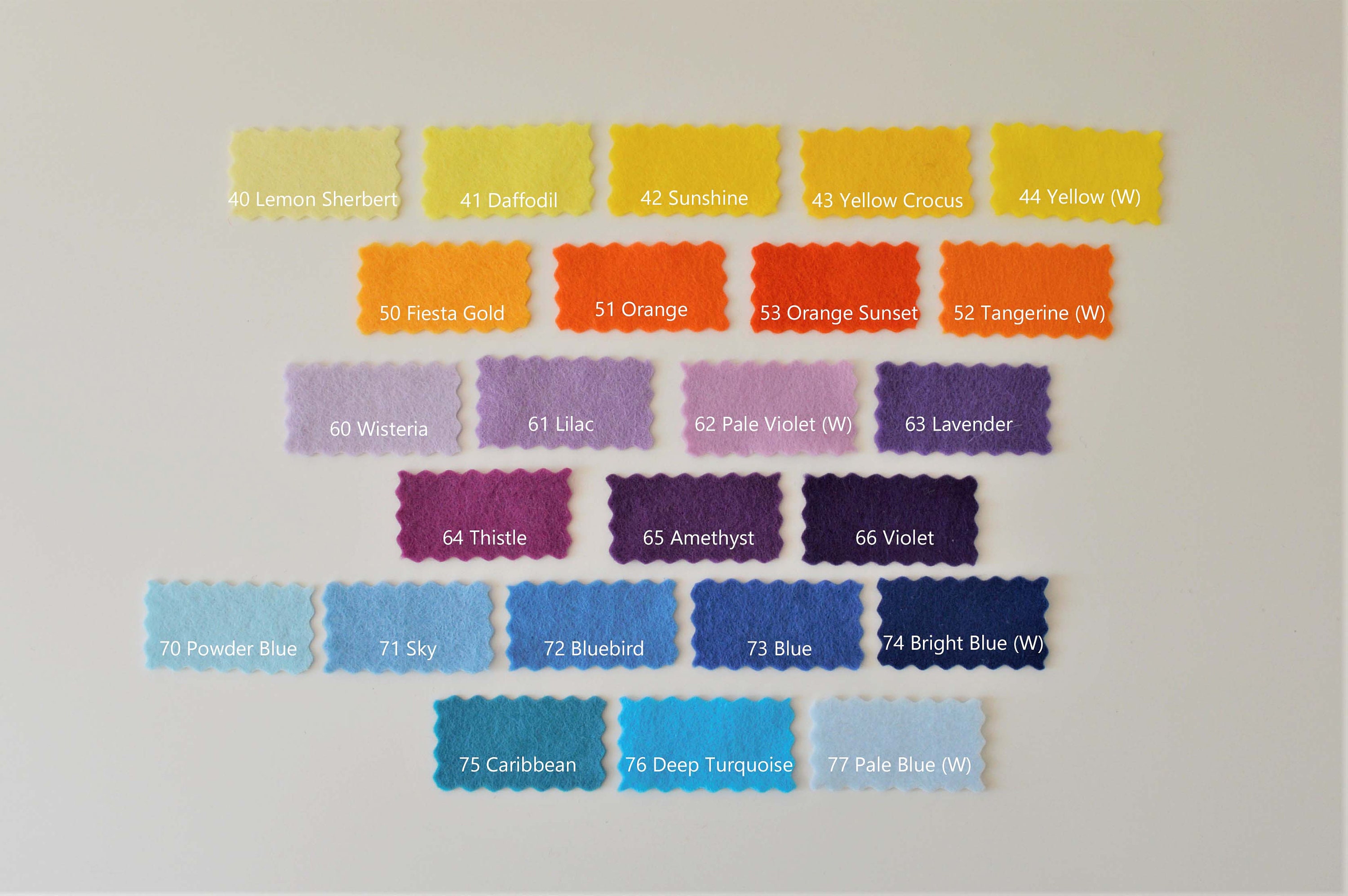 Wool Mix and Super Soft Washable Felt 70 Colours Sizes - Etsy