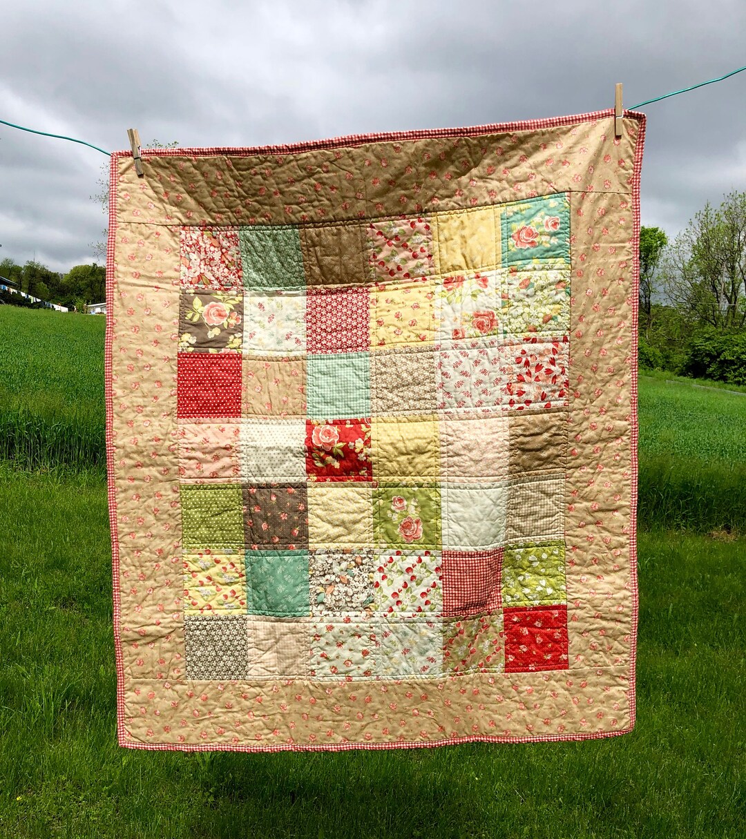 Baby Quilt Patchwork Nursery Bedding Crib Quilt Baby Shower Gift New ...