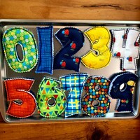 Fabric Numbers - Etsy
