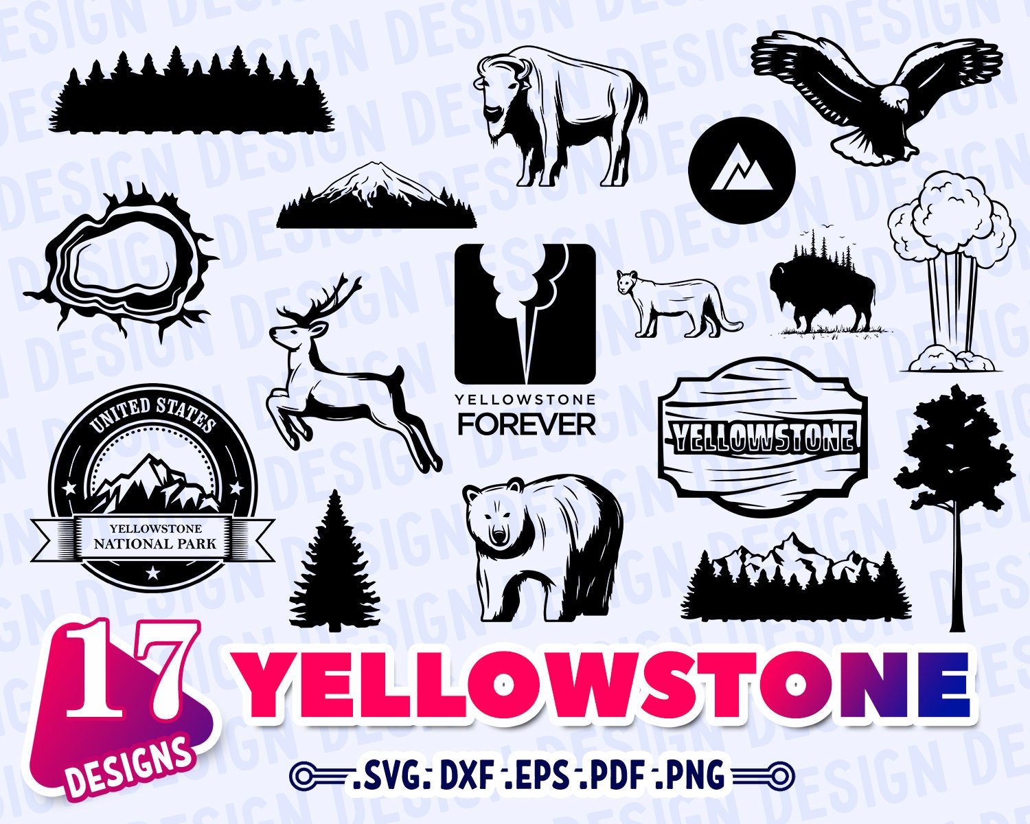 YELLOWSTONE SVG Yellowstone Park Svg National Park Svg - Etsy