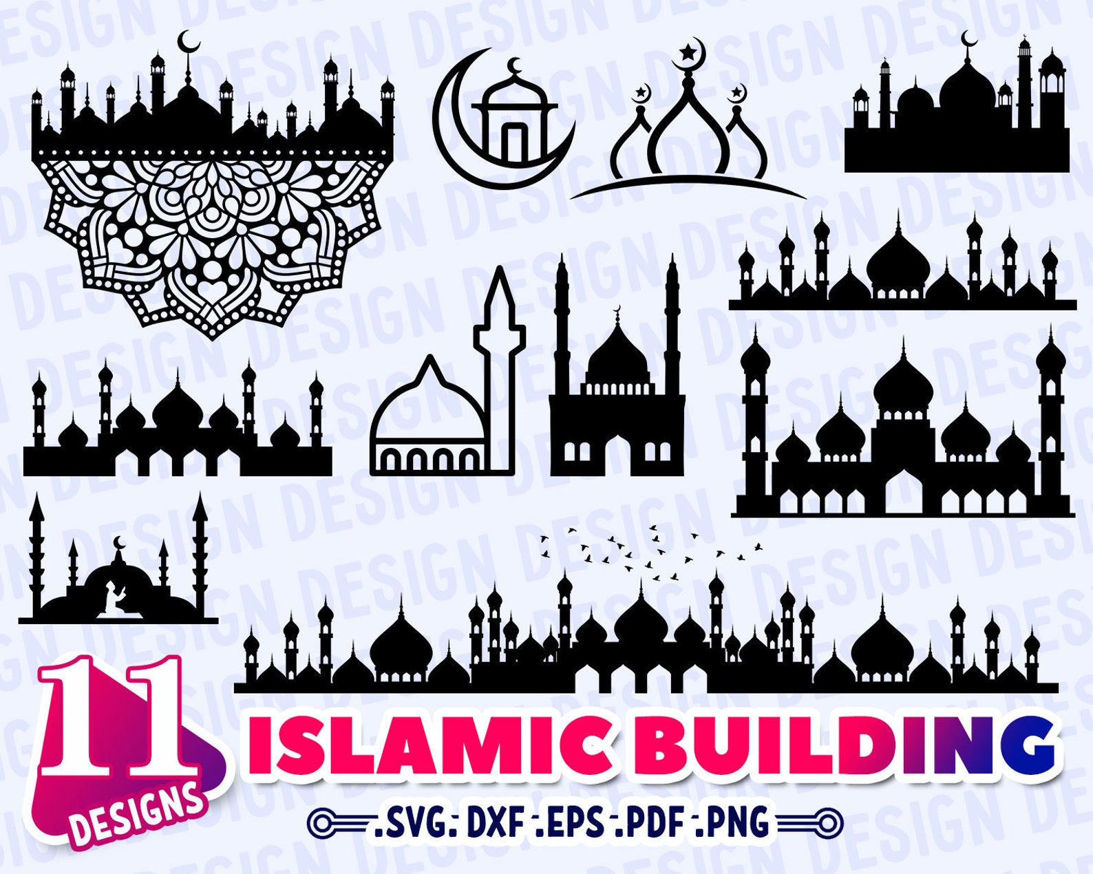 TAJ MAHAL SVG Great Mosque Svg Islamic Mosque Svg Islam | Etsy