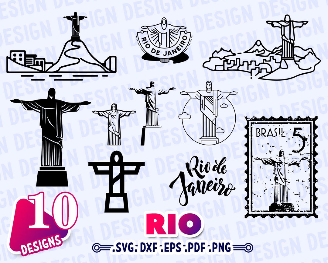 RIO SVG, Rio De Janeiro Skyline SVG, Brazil City Svg, Brazil Travel Svg ...