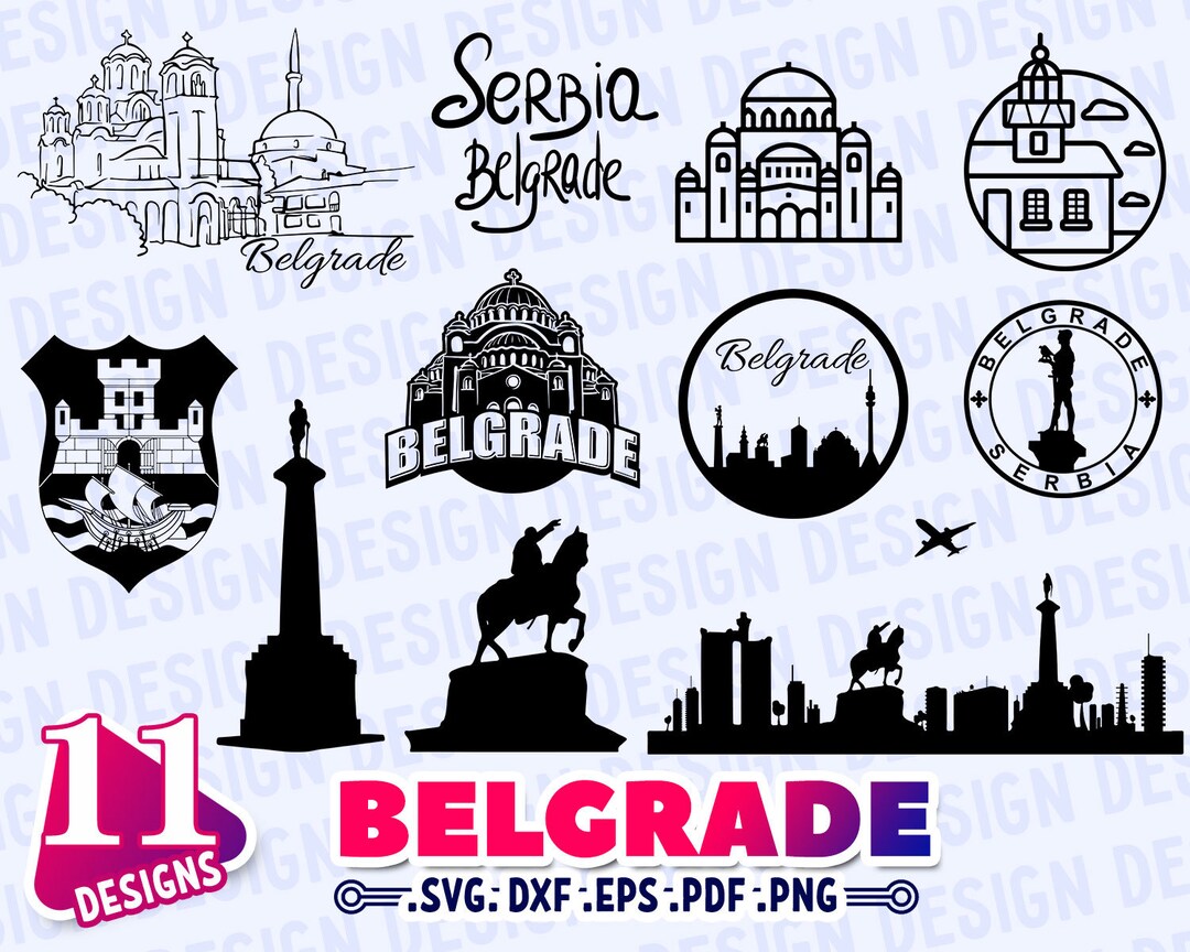 BELGRADE SVG, Serbia Svg, Belgrade Fortress Svg, Belgrade Wall Art Svg ...