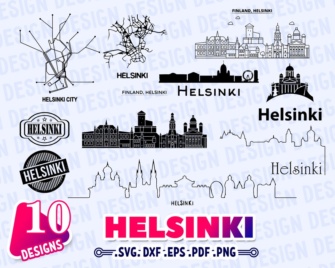 FINLAND SVG HELSINKI Svg Emblem Svg Helsinki Landmark Svg - Etsy