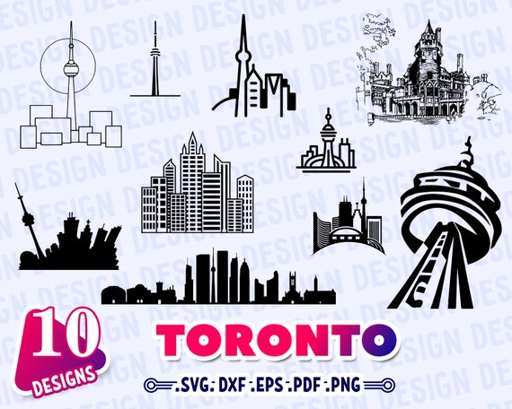 TORONTO SVG Canada Svg City Skyline Svg Toronto Canada Svg | Etsy Canada