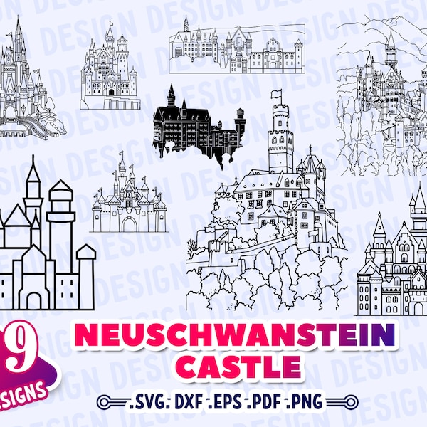 Germany Castle Svg - Etsy