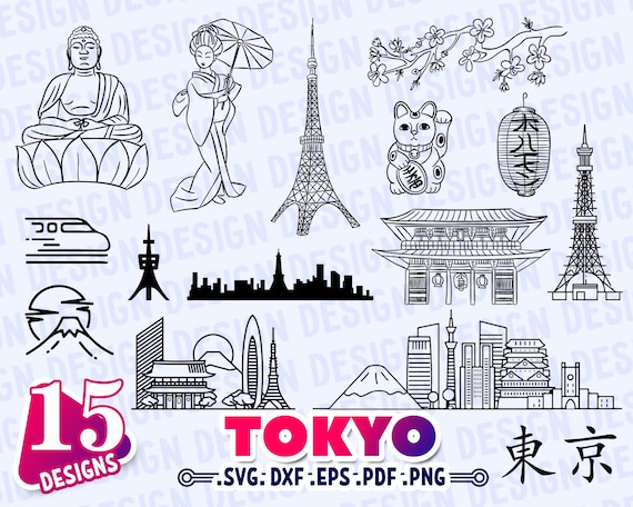 TOKYO SVG JAPAN Svg Kokeshi Japanese Svg Japan Clipart Svg | Etsy Hong Kong