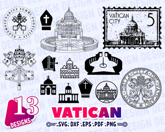 VATICAN SVG Vatican City Vatican Silhouette Vatican Italy | Etsy
