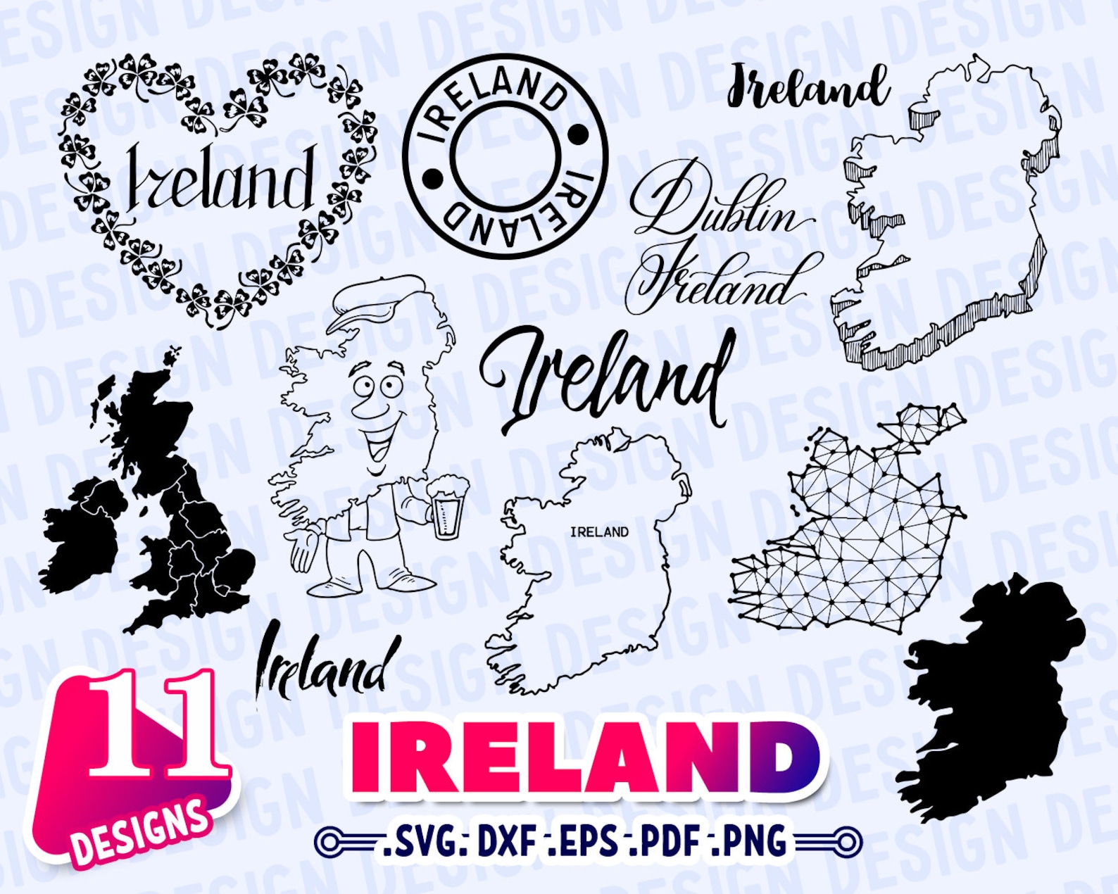 IRELAND SVG Irland Map Svg Ireland Love Svg Irish Pride | Etsy