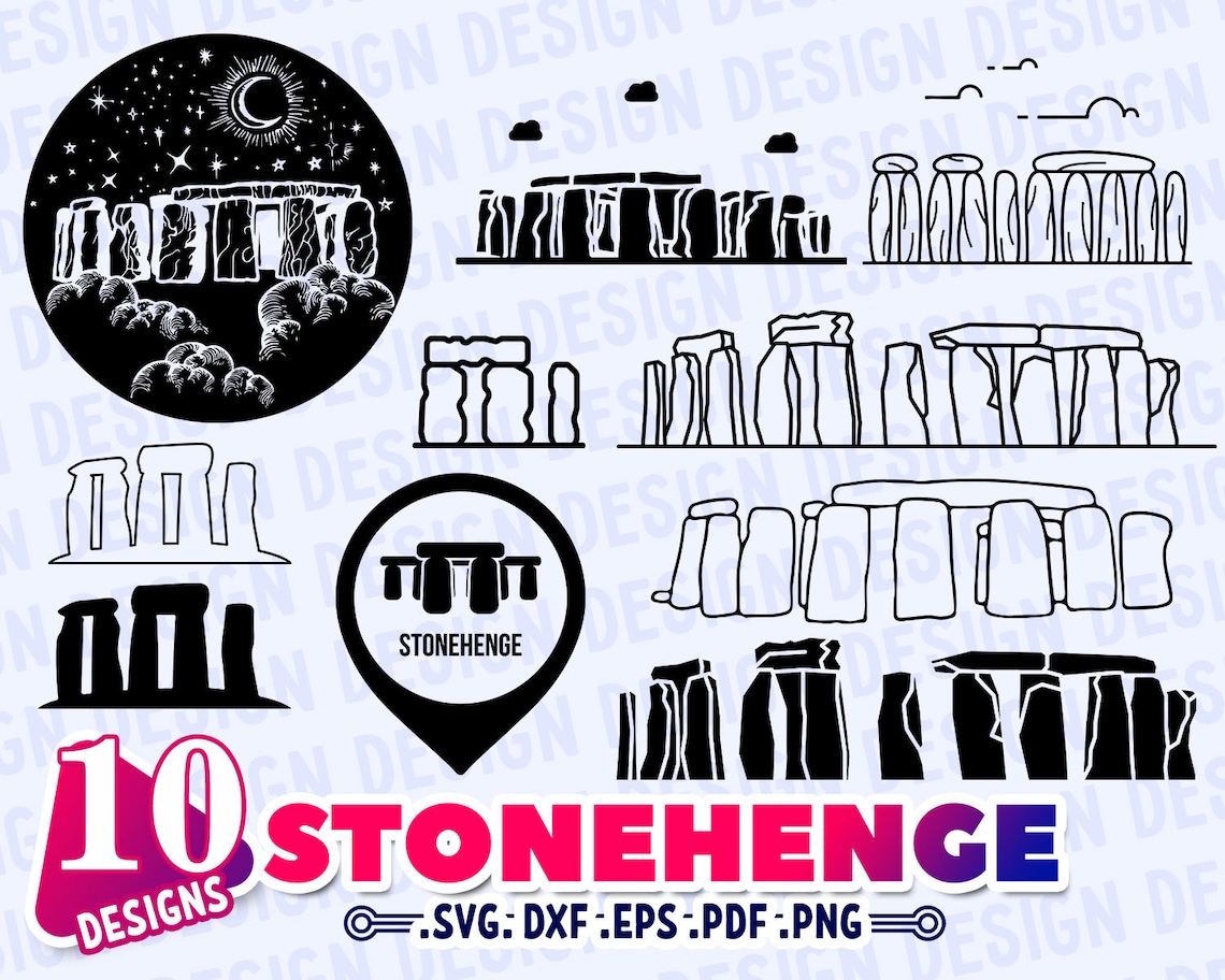 STONEHENGE SVG Rune Stone Template Svg Stonehenge Design | Etsy