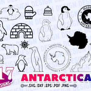 ANTARCTICA SVG Antarctica Antarctic Antarctic Skyline - Etsy