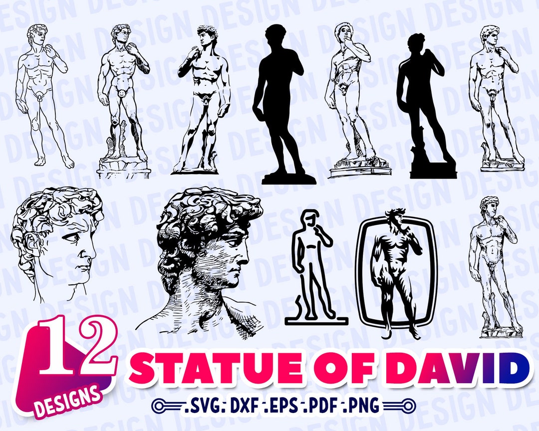 STATUE OF DAVID Svg, Statue of David, David, Statue, David Statue,david ...
