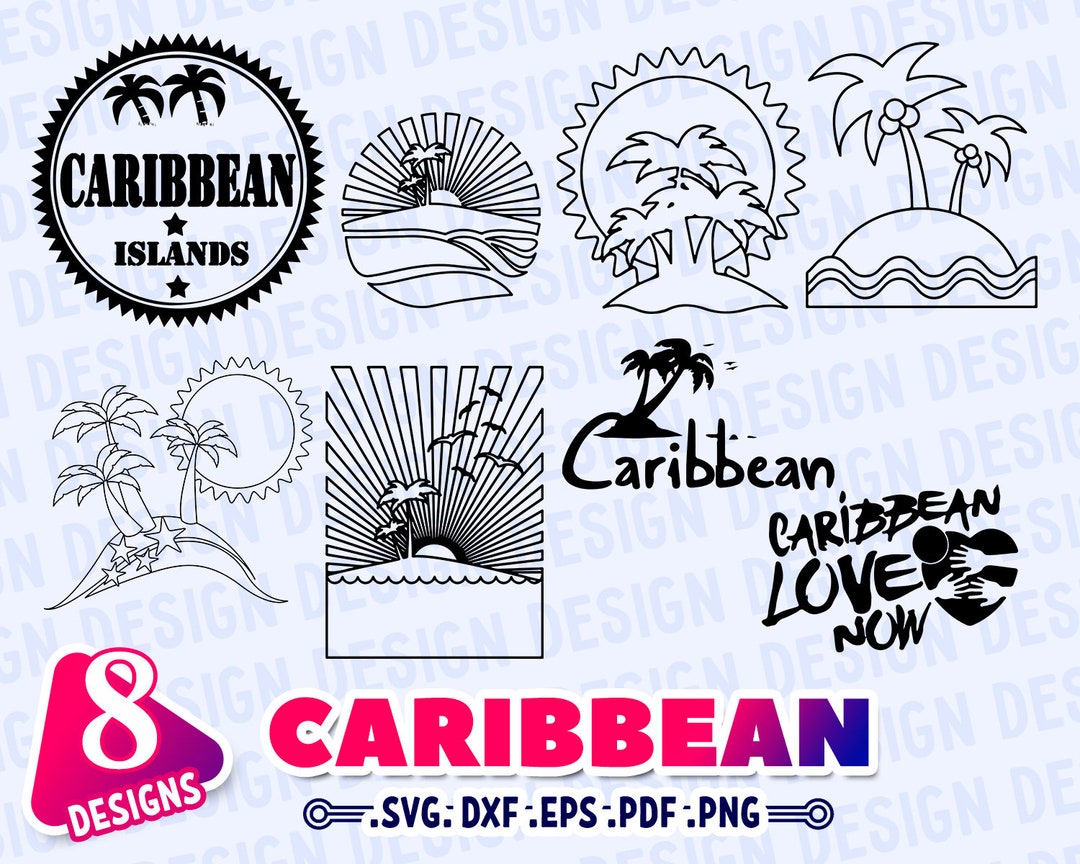 CARIBBEAN SVG, Ocean Svg, Caribbean Beach Svg, Vacation Svg, Vacation ...