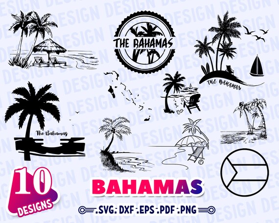 BAHAMAS SVG Bahamas Island Svg Vacation Clipart Svg Bahama - Etsy