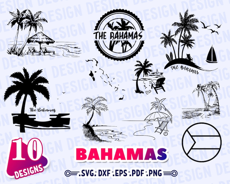 BAHAMAS SVG Bahamas isla svg vacaciones clipart svg Bahama - Etsy México