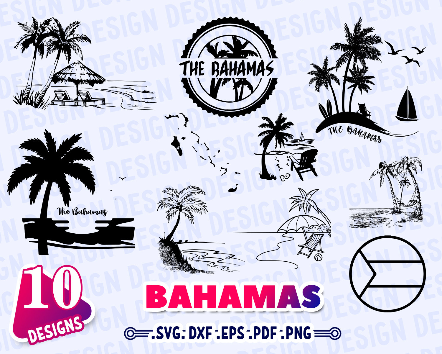 BAHAMAS SVG, Bahamas Island Svg, Vacation Clipart Svg, Bahama Travel ...