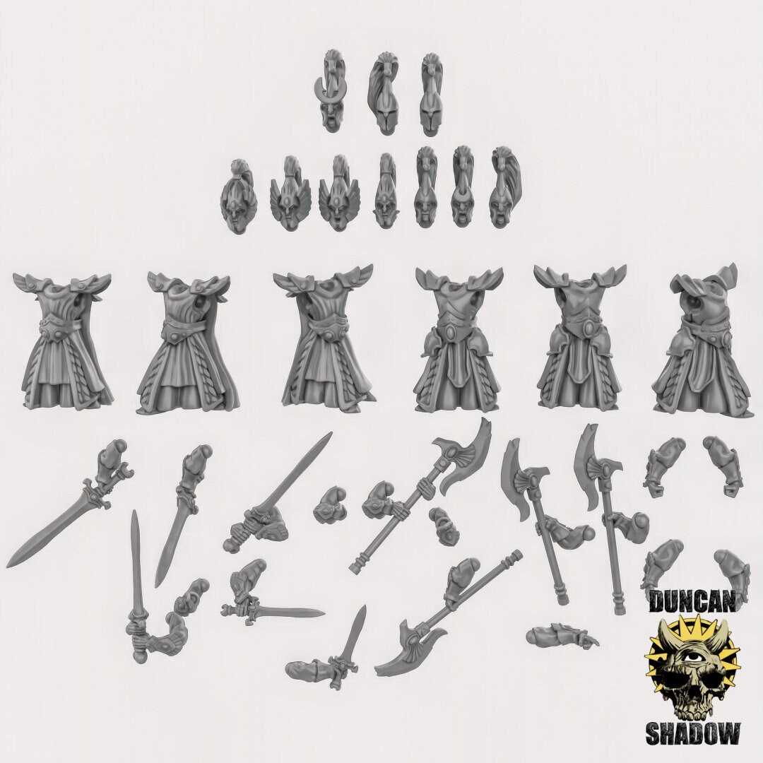 High Elves Elite MULTIPART KIT 32 Mm Tabletop D&D Dungeons and Dragons ...