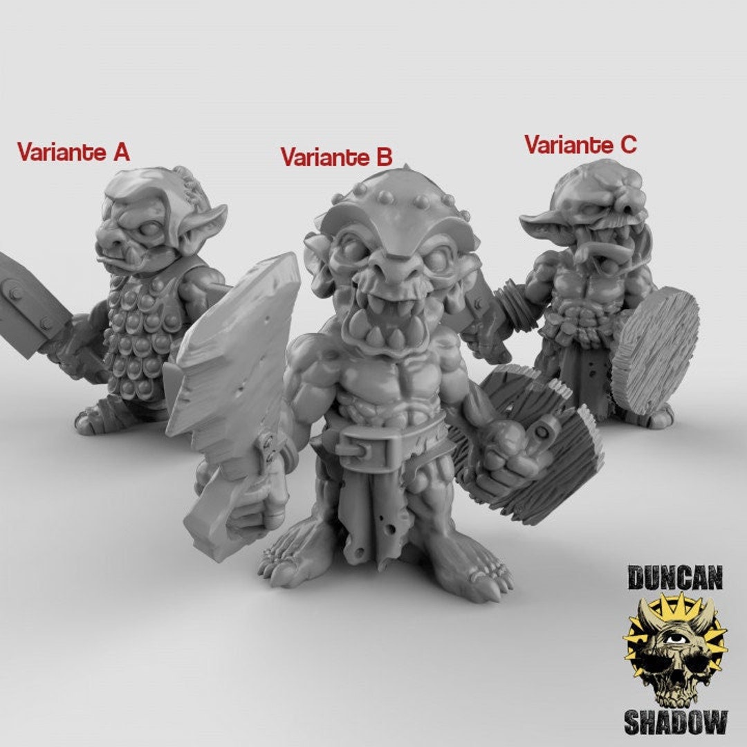 Goblin With Sword Shield 32mm Tabletop Fantasy Gaming D&D Dungeons and ...