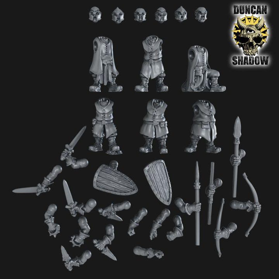Rangers Multipart Kit • 32mm • Tabletop • Fantasy • Gaming • D&D ...