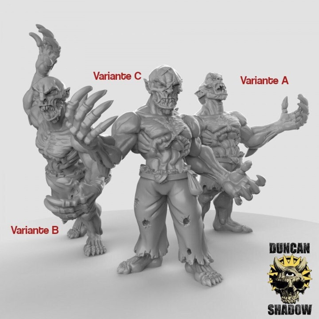 Ghoul Corpse Eater Claws 32mm Tabletop Fantasy Gaming D&D Dungeons and ...