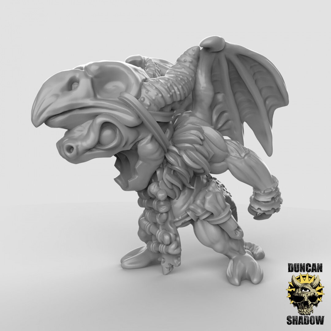 Goblin Shaman With Mechanical Wings 32mm Tabletop D&D Dungeons and ...
