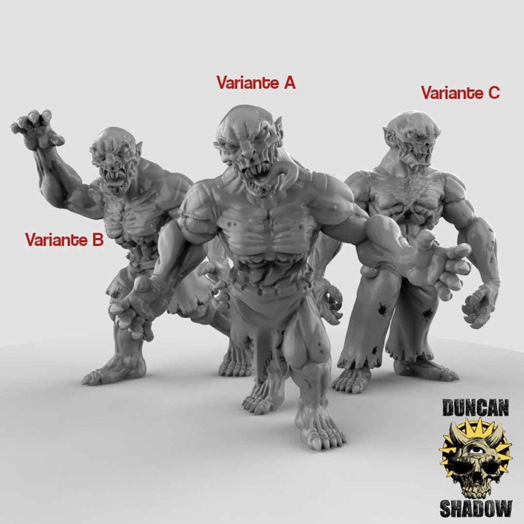 Ghoul - Corpse Eater • 32mm • Tabletop • Fantasy • Gaming • D&D ...