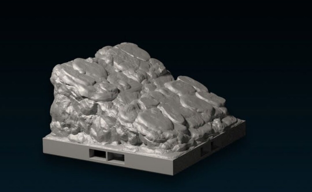 Cave Ramp Small 3D Printed Terrain Terrain Fat - Etsy
