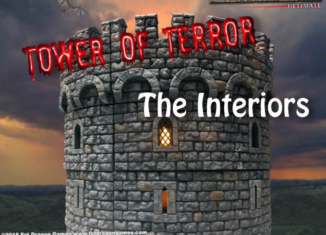 Tower of Terror Interior Walls, Stairs Etc. 3D Printed Terrain by Fat ...