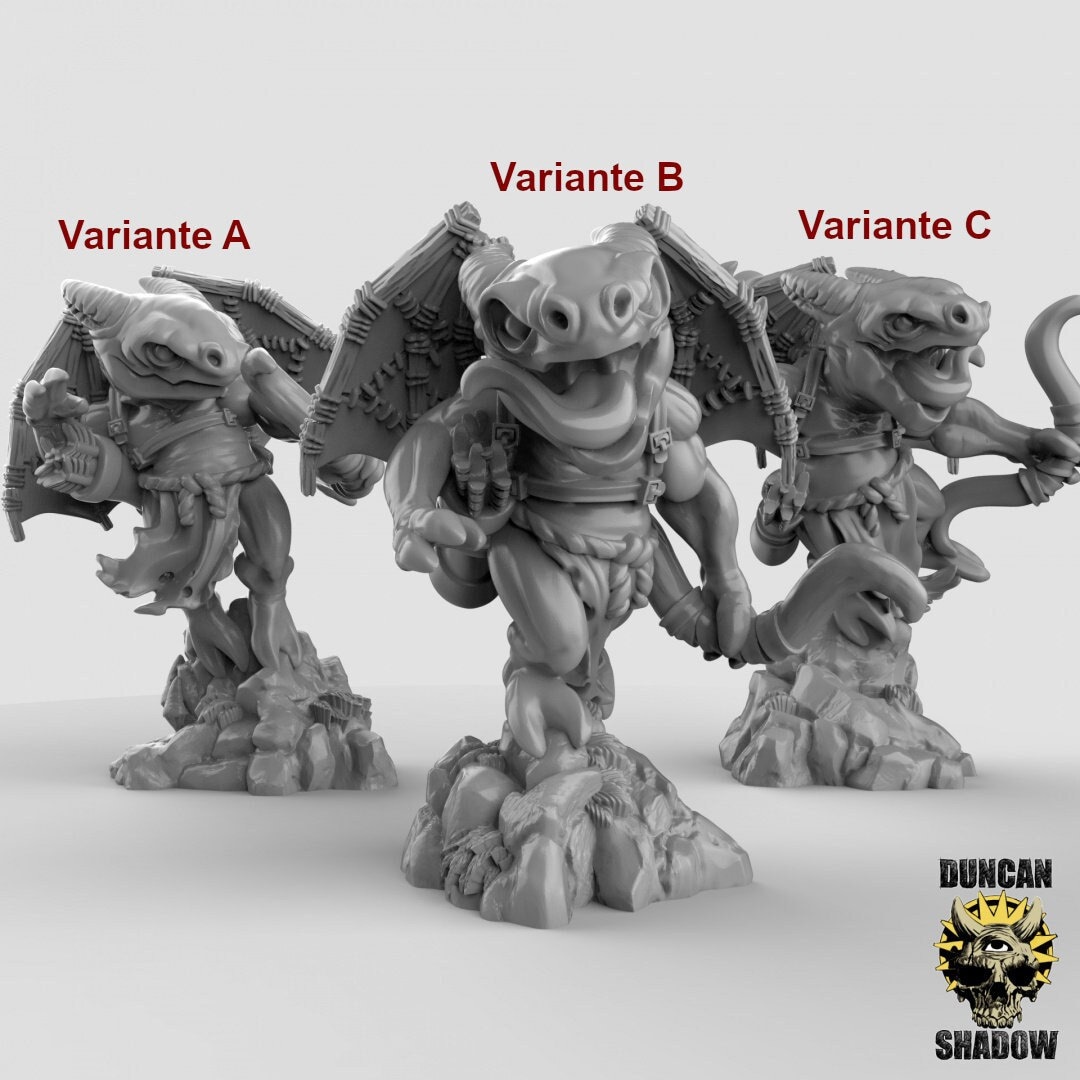 Goblin With Mechanical Wings 32mm Tabletop D&D Dungeons and Dragons ...