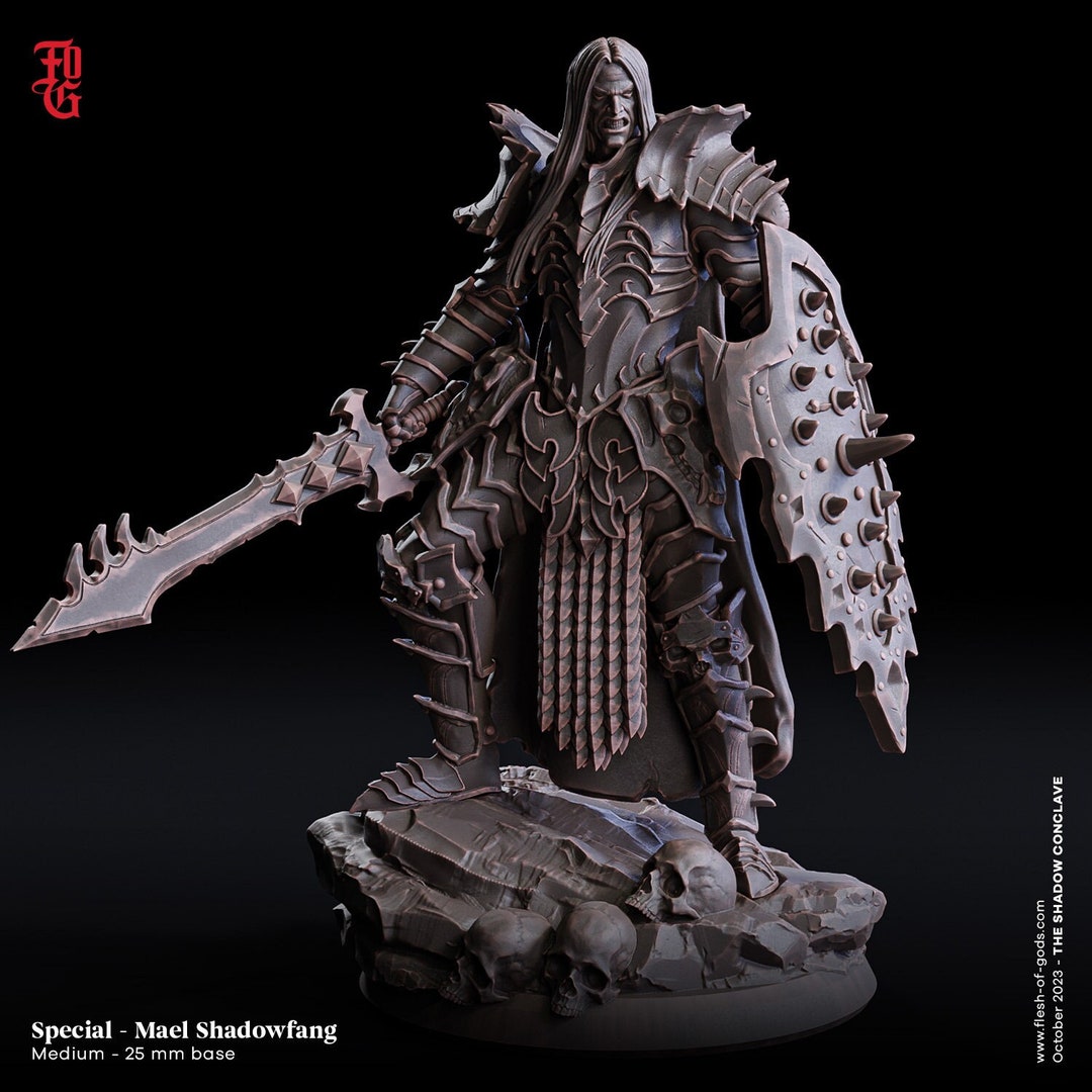 Mael Shadowfang (by Victor Lopez) • 32mm • Tabletop • Fantasy • D&D ...