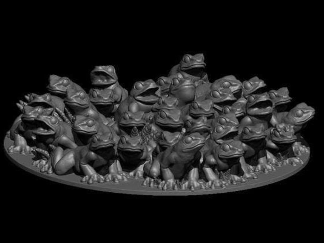 Frog Swarm 32mm Tabletop Fantasy Gaming D&D Dungeons and Dragons ...