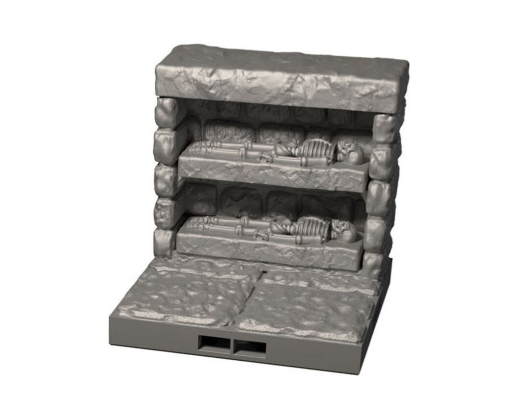 Crypt Wall (skeletons) Dungeon, 3D Printed Terrain by Fat Dragon Games ...