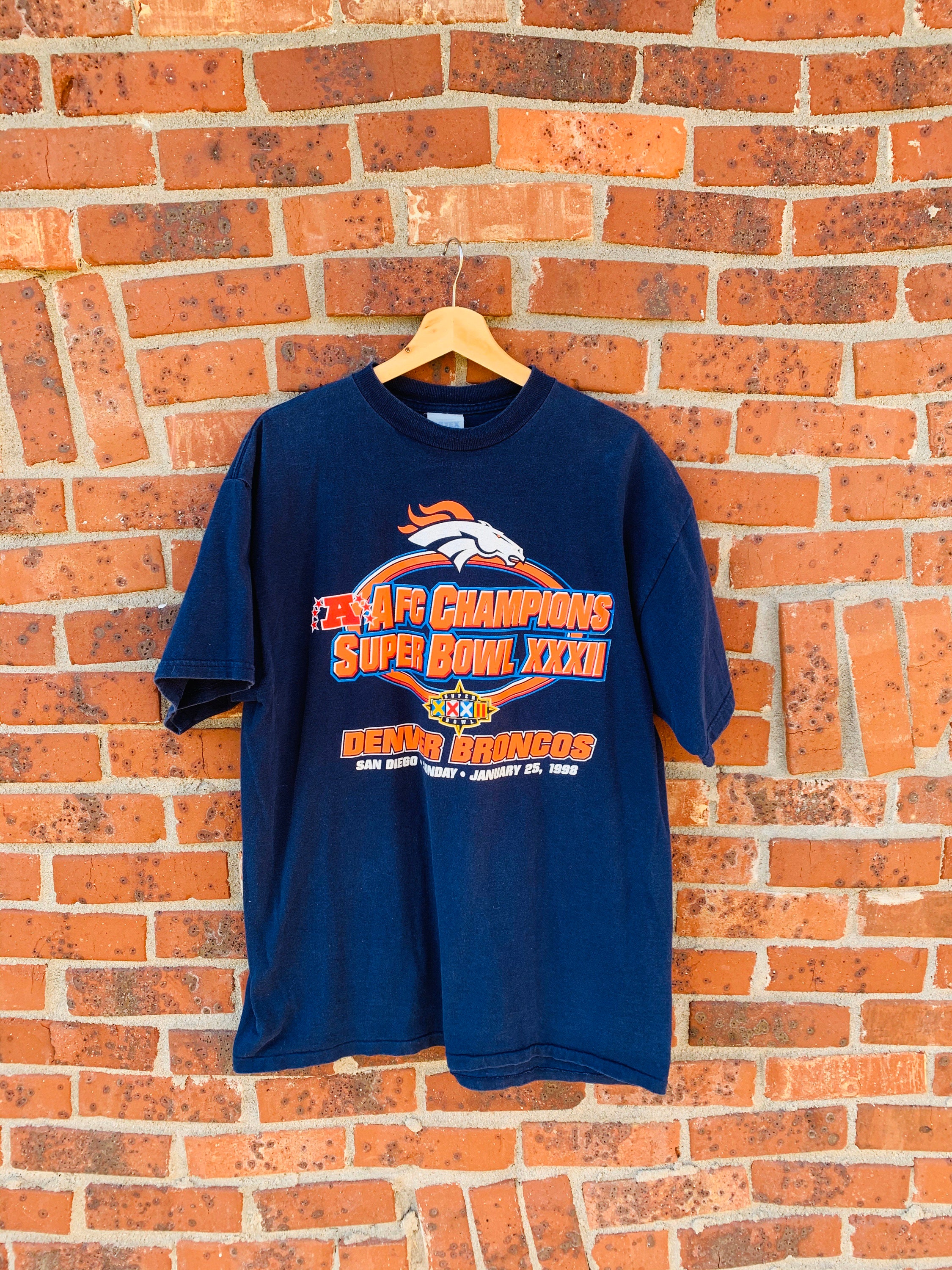 Vintage 90s Denver Broncos Shirt. Super Bowl 32. 1998 - Etsy