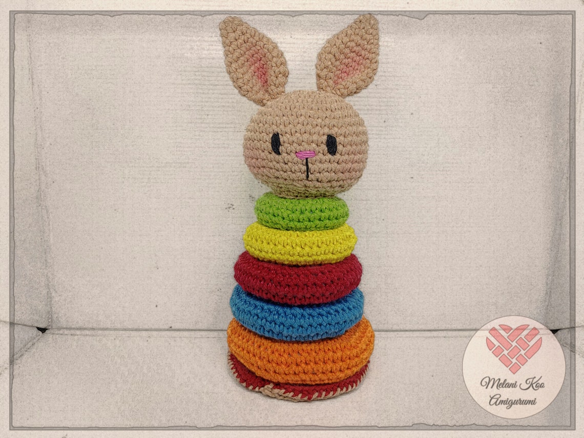 Bunny Stacking Toy Amigurumi - Etsy