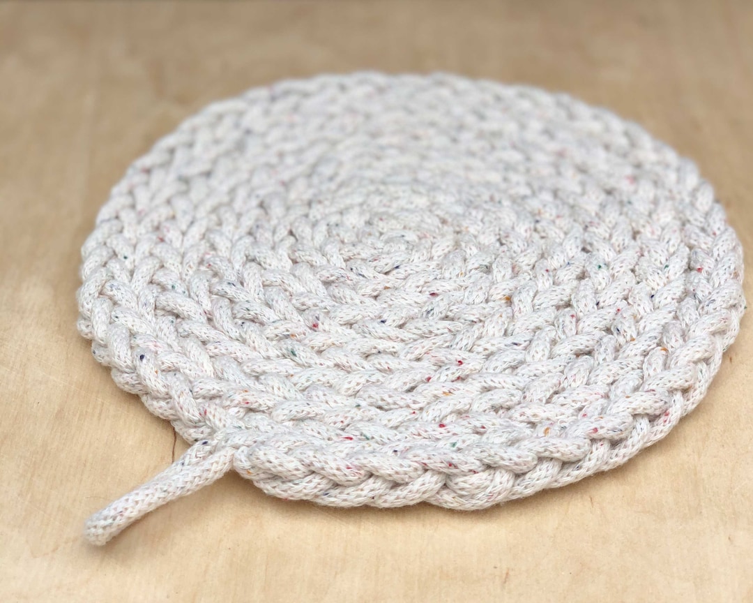 Speckle Rope Trivet | Recycled Cotton Trivet | Pot Stand - Etsy