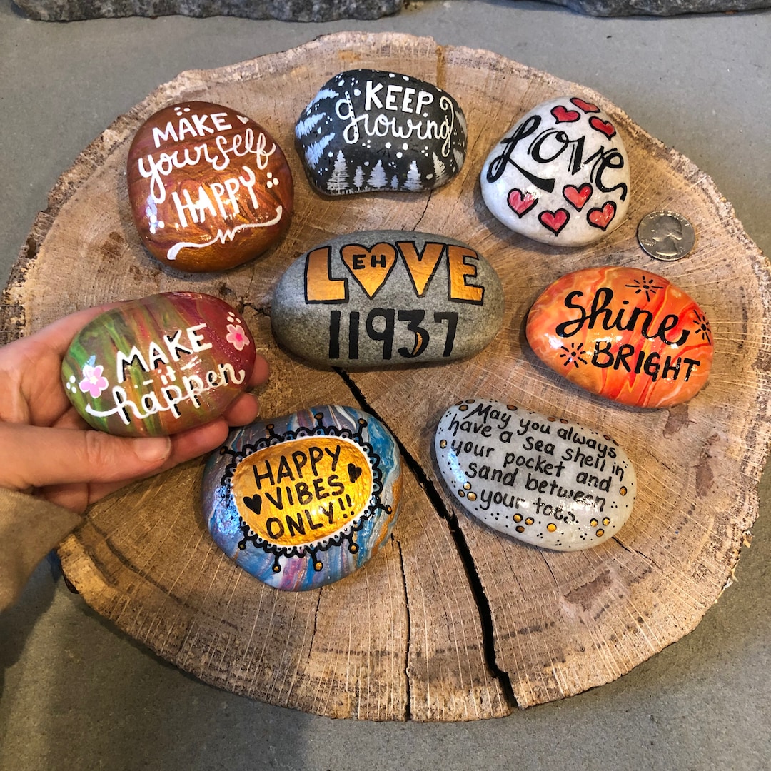 Words Painted on Rocks. Kindness Rocks, Quotes on Rocks, Affirmation ...