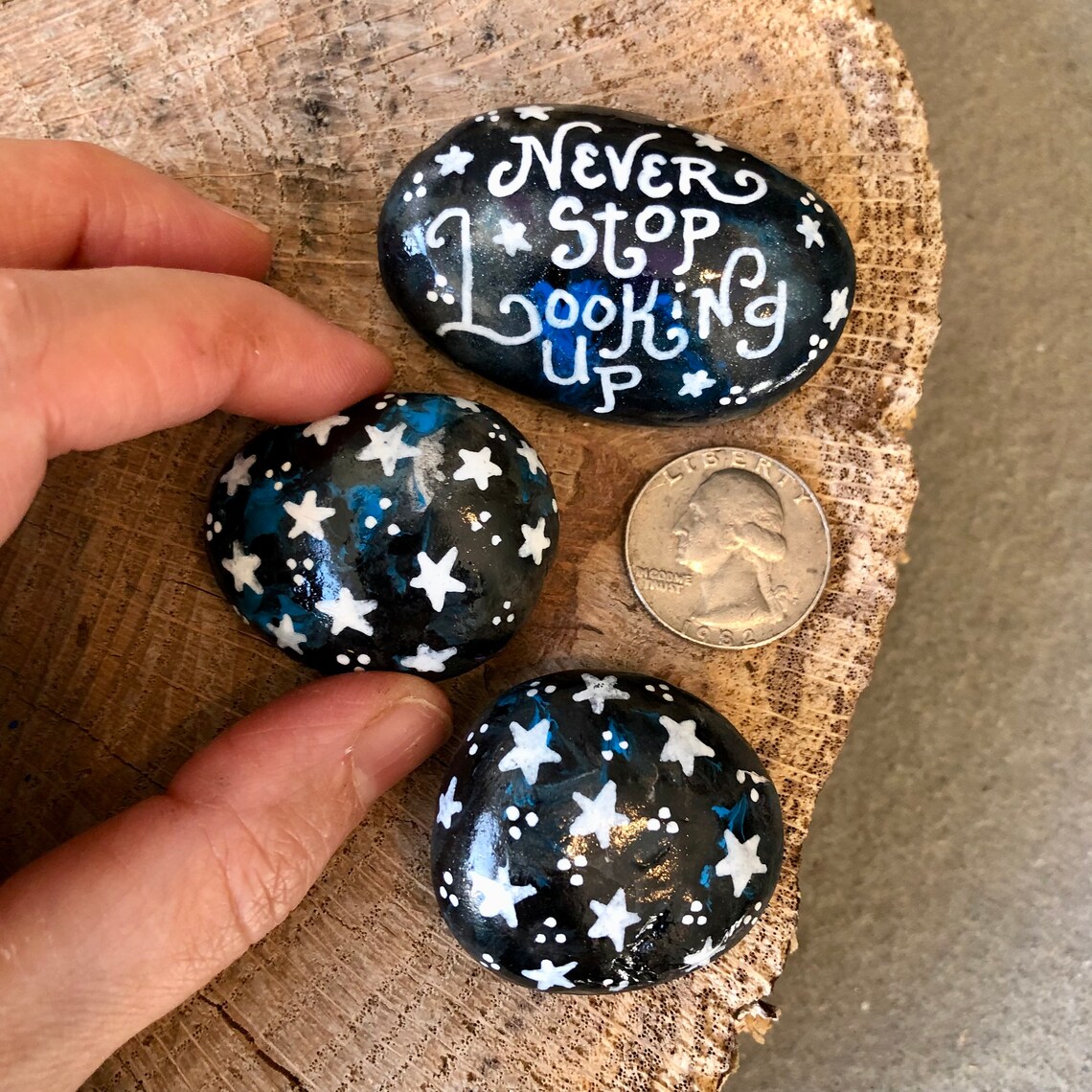 Hand Painted Rocks, Assorted Selection of Painted Stones, Sold as ...