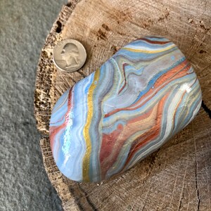 Painted Rocks Blue Paint Pour Art Rocks, Nature Inspired Art - Etsy