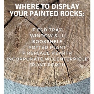 Painted Rocks, Black and White Painted Rocks, Painted Stones for Home ...