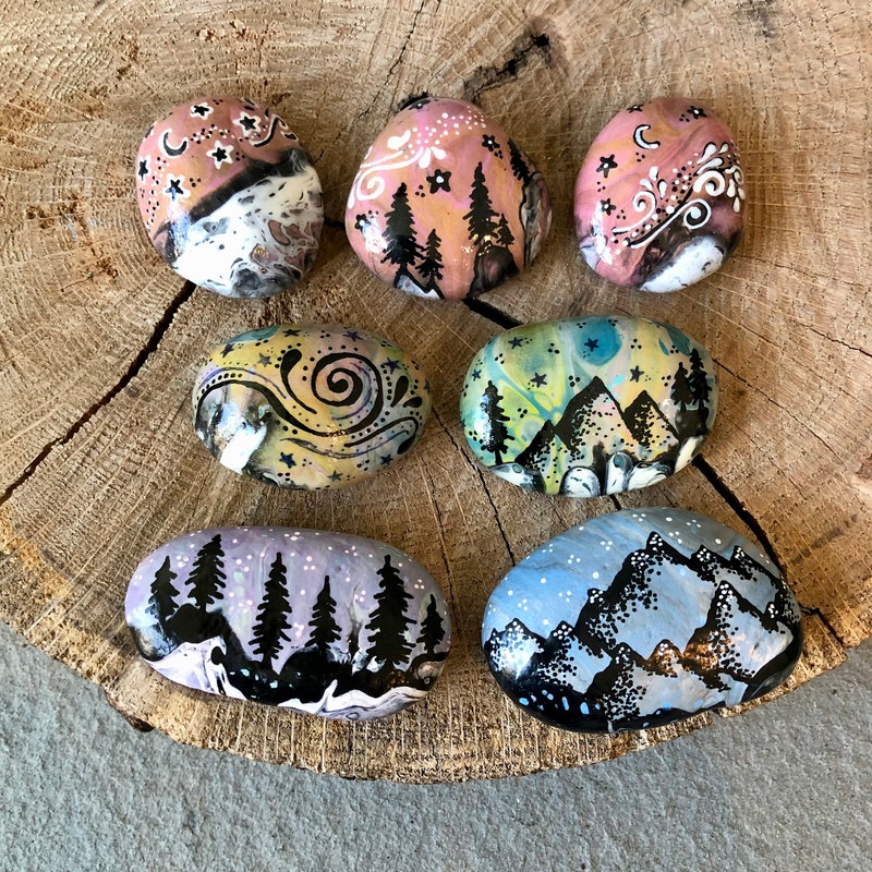 Painted rocks - Etsy.de
