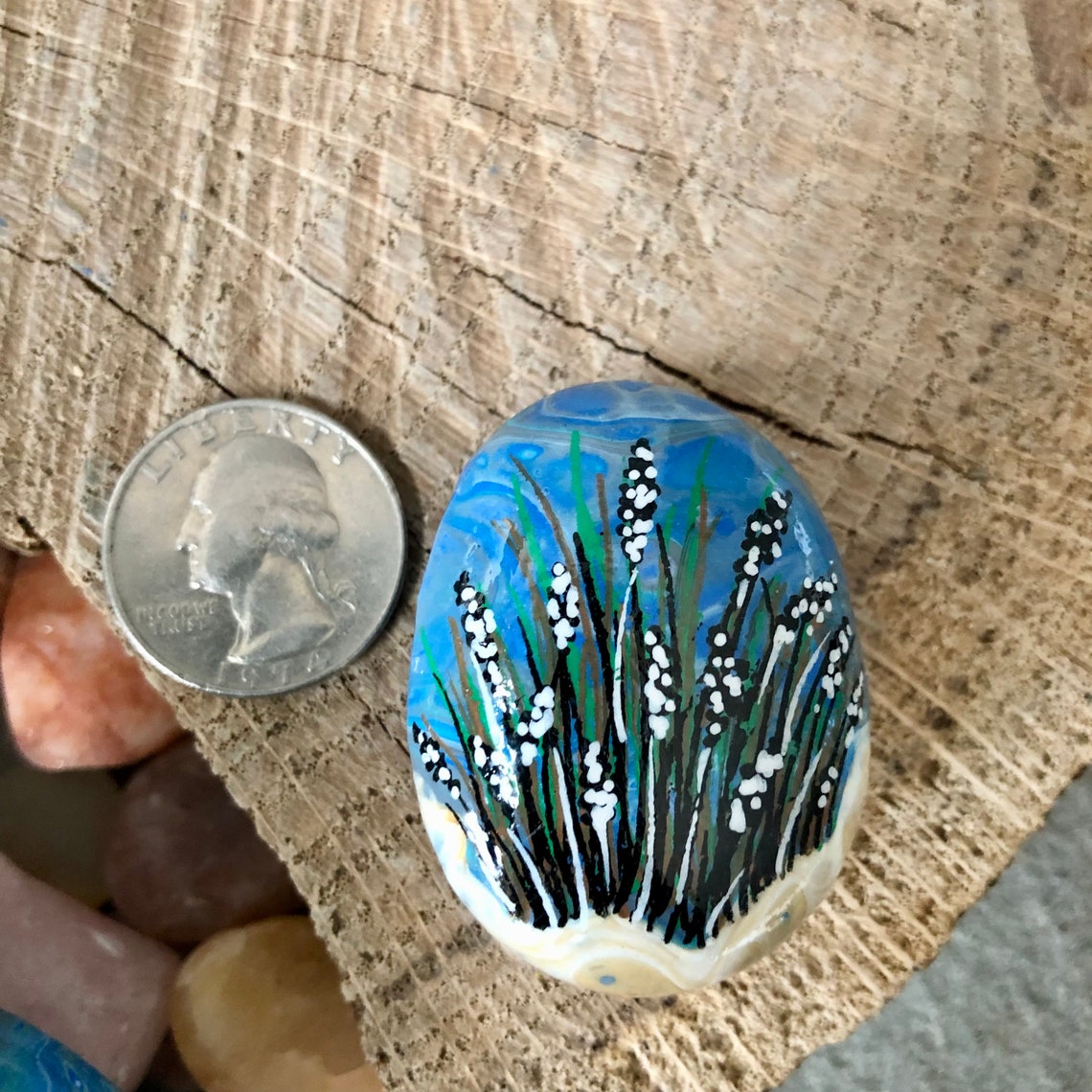 Hand Painted Rocks. Beach Theme Painted Rocks Assorted - Etsy