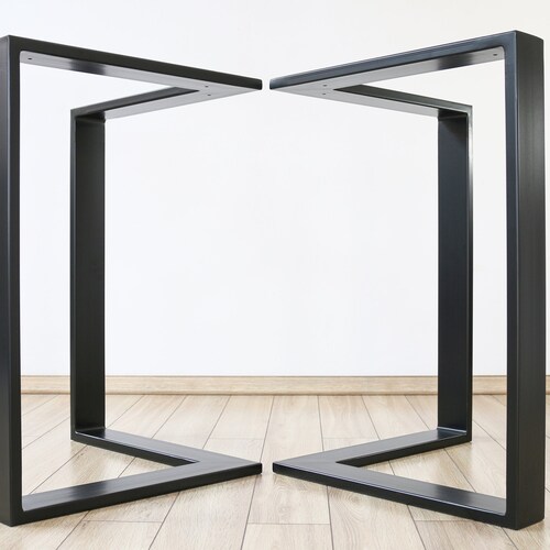 V-shaped Dining Table Legs Industrial Legs Set of 2 Steel - Etsy Canada