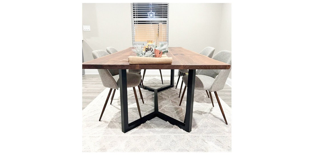 Metal Dining Table Base for Glass, Marble, Stone, Granite, Quartz, Live ...