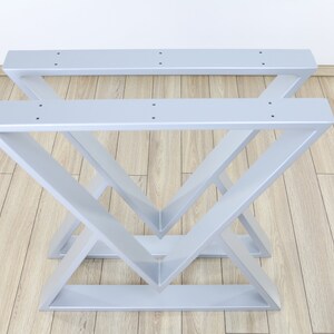 Steel Table Legs Diamond Table Legs set of 2 Steel Desk - Etsy