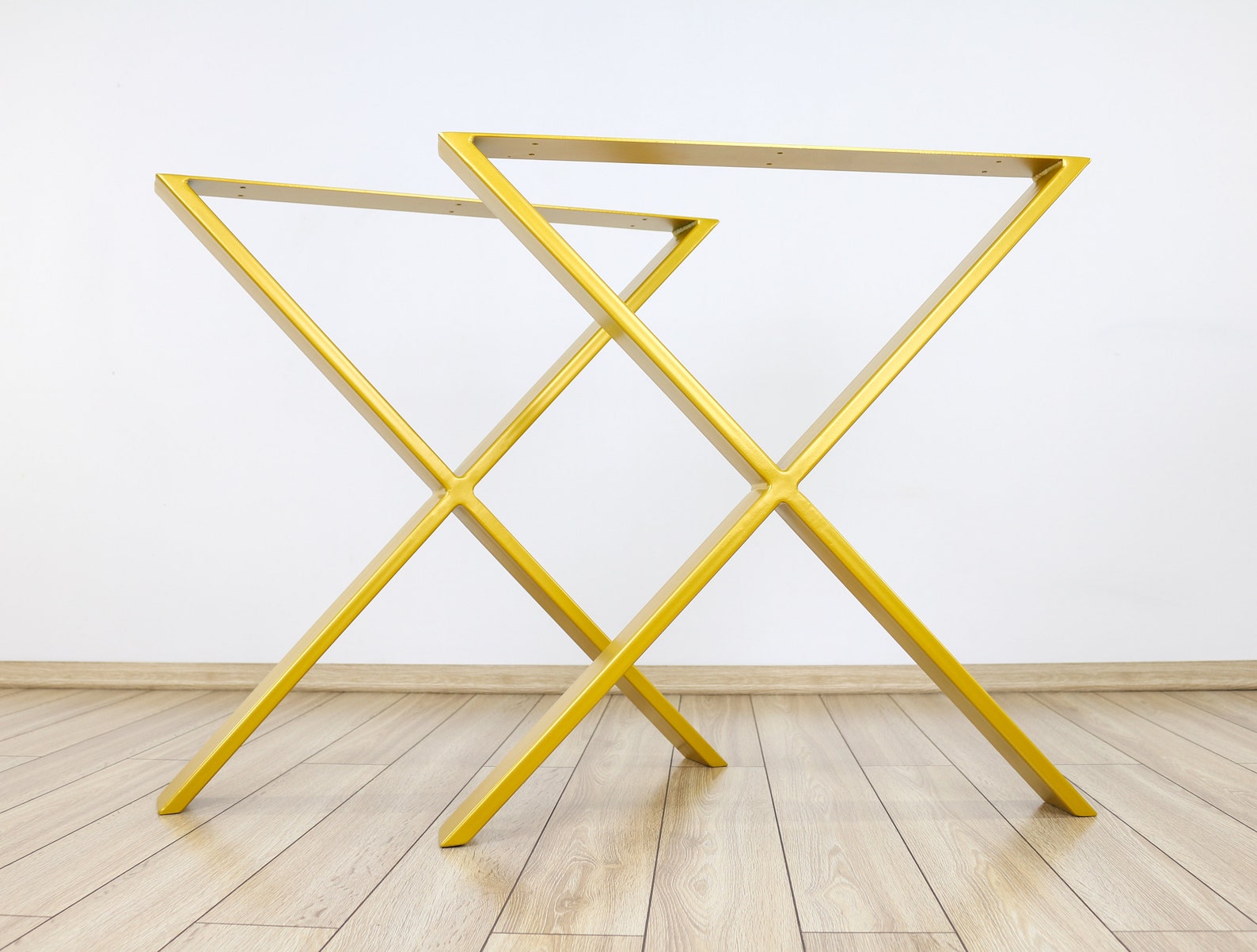X Shape Steel Table Legs set of 2 Handamde Metal Table - Etsy
