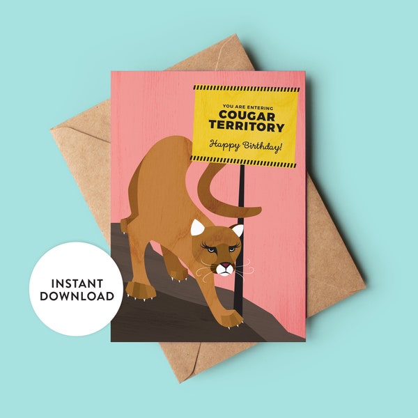 Cougar Birthday - Etsy